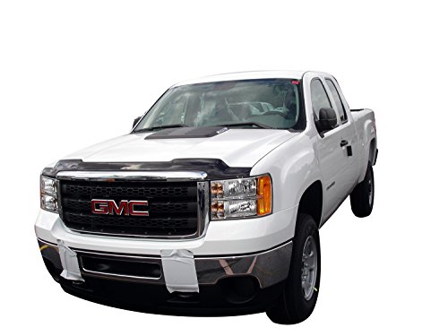 Auto Ventshade [AVS] Aeroskin Hood Protector | 2011 - 2014 GMC Sierra 2500HD, 3500HD, Low Profile/Flush - Smoke | 322029