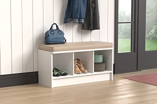 ClosetMaid 1569 Cubeicals 3-Cube Storage Bench, White