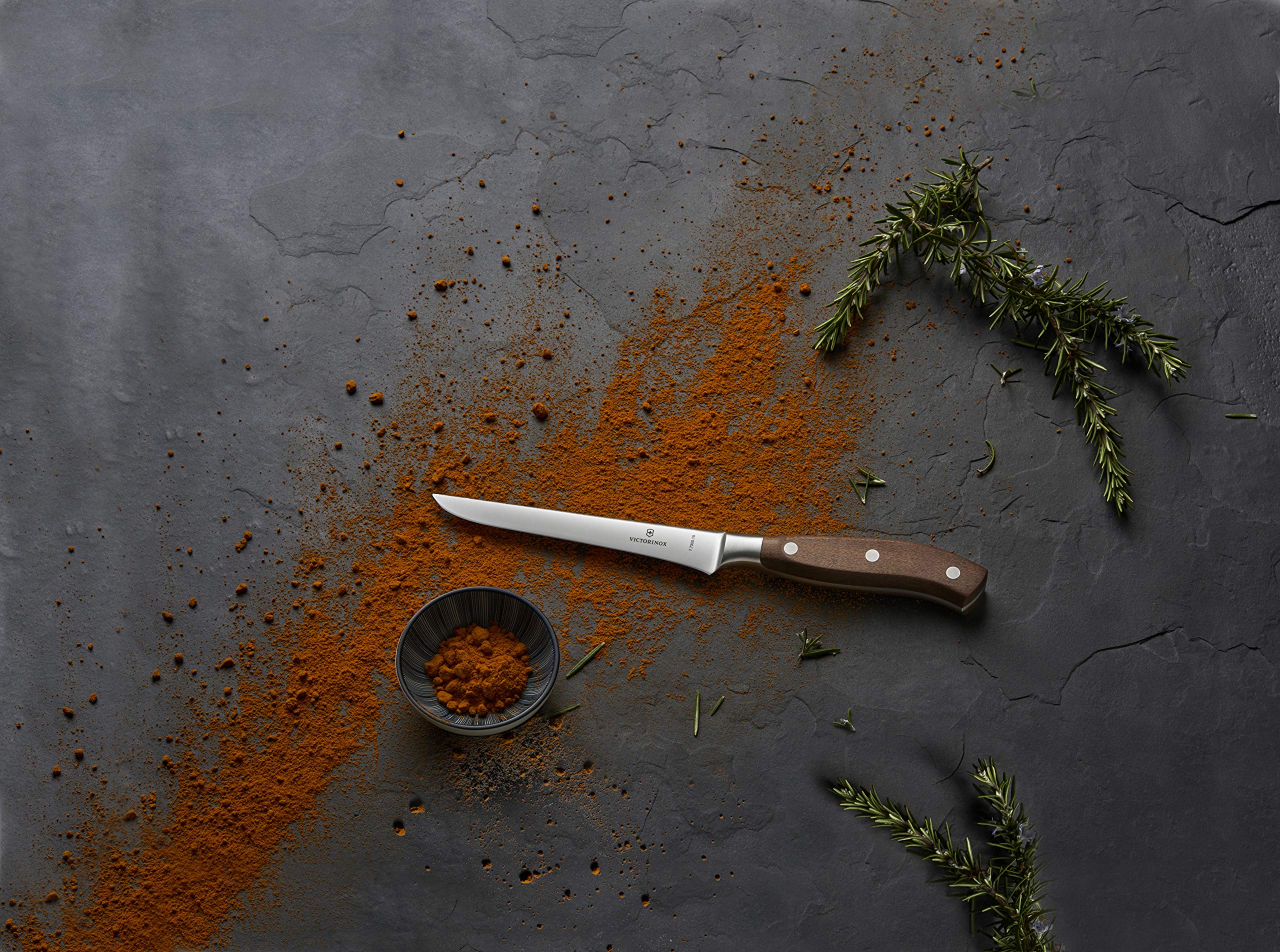 Victorinox Grand Maitre Boning Knife - Kitchen Knife for Cutting Meat - Premium Cooking Knife for Home Kitchen Essentials - Wood Handle, 6"