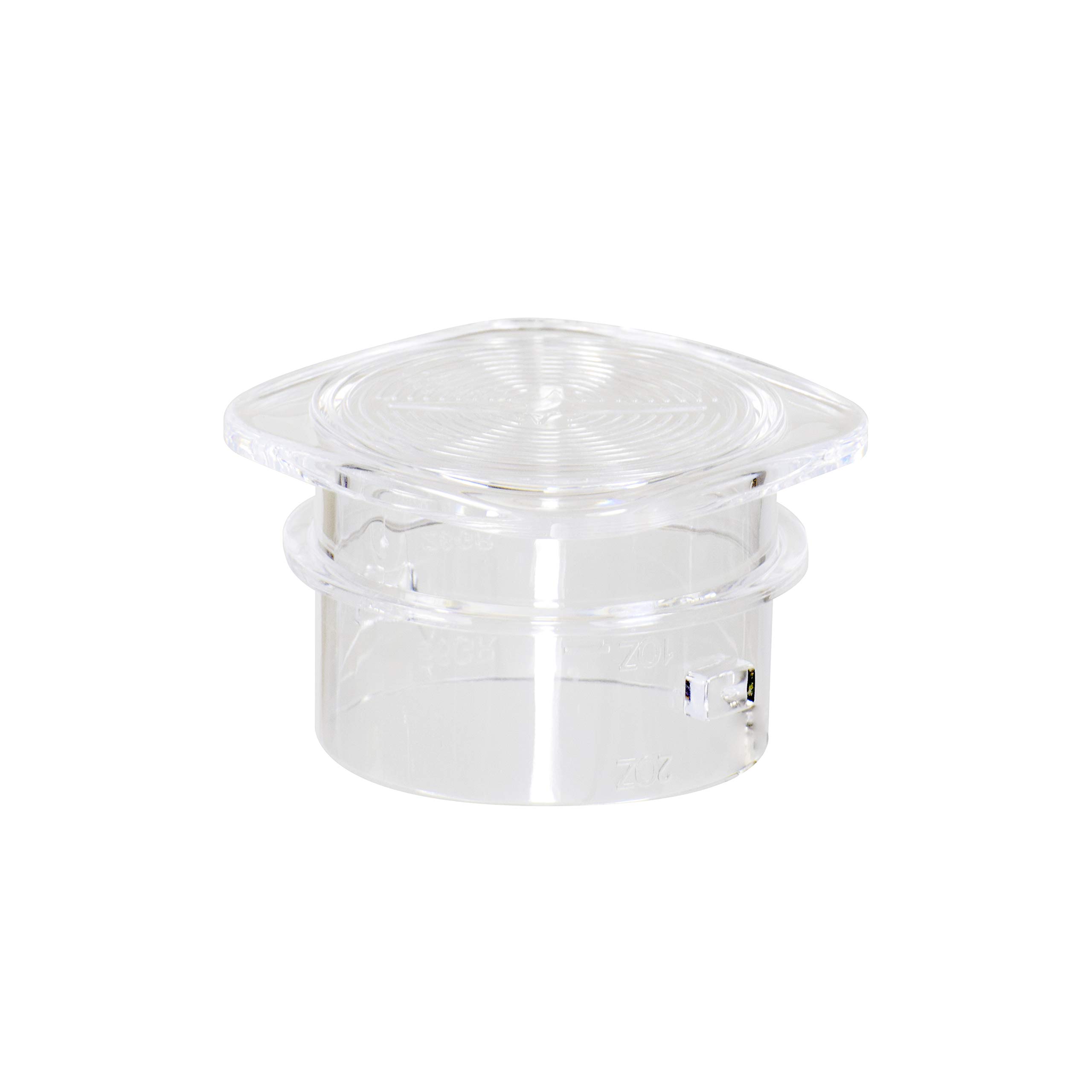 Blender Lid and Center Cap for Clover Leaf Shaped Oster Blender Jars Black