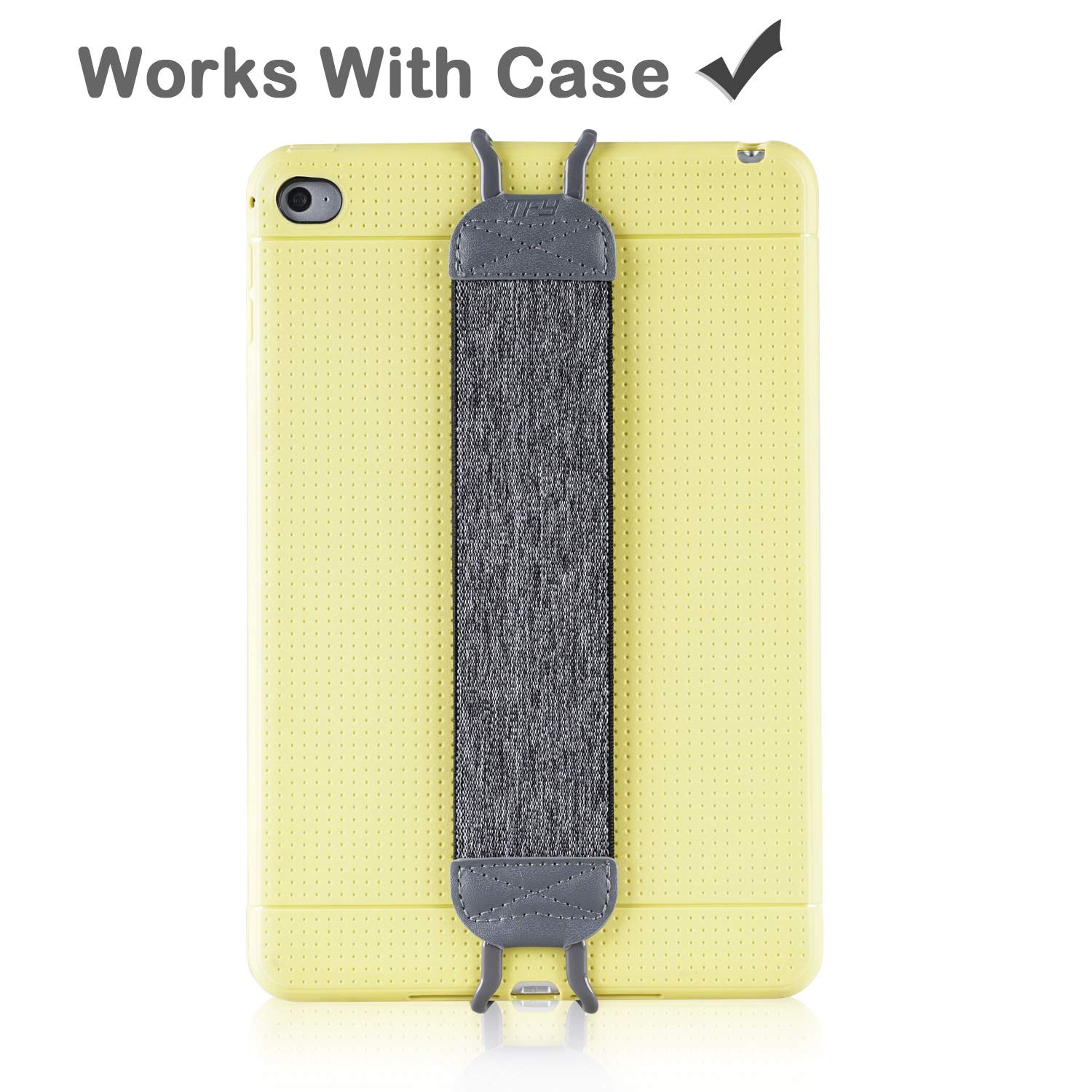 Hand Strap Holder TFY for Tablets, iPad, & e-Readers - 11-inch iPad Pro, iPad, iPad Mini 6, iPad Air 5, Samsung Galaxy Tab & Note - Google Nexus - Asus Transformer Book and More -Gray