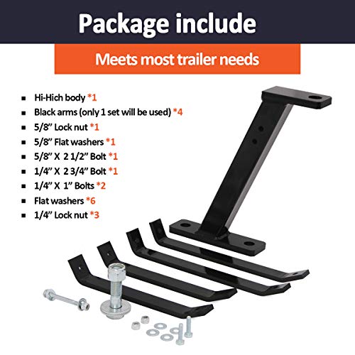 ELITEWILL Lawn Mower Trailer Towing Hitch, Garden Tractor Pro Hi Hitch Compatible with John Deere Cub Cadet Husqvarna Craftsman Riding Mowers