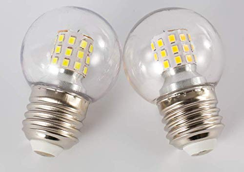 A15 LED Bulb G45 7W Mini Globe LED Bulb LED Candelabra Bulb for Ceiling Fan Decorative Lights, E26/E27 Medium Base,7W(60W Equivalent),AC85-265V,Not Dimmable,Warm White 3000K,6 Pack