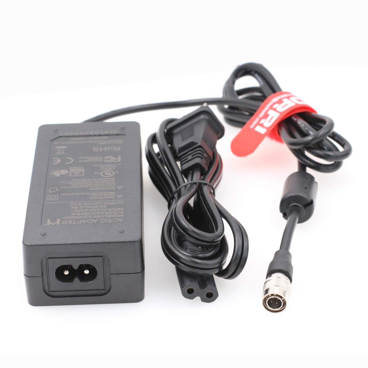 DRRI Sound Devices XL-WPH3 Universal AC to DC Power Adapter with 4pin Hirose Connector for Sound Devices ,302,442,552,788T-SSD Mixer MixPre-10T
