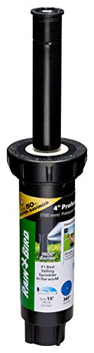 Rain Bird 1804FDSP25 Pressure Regulating (PRS) Professional Dual Spray Pop-Up Sprinkler, 360° Full Circle Pattern, 8' - 15' Spray Distance, 4" Pop-up Height