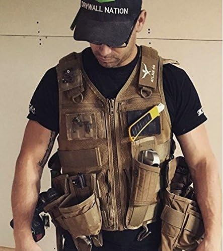 Atlas 46 AIMS Saratoga Tool Vest, Universal Chest Rig, Attach Pouches and Holsters - Berry Compliant - Made in the USA