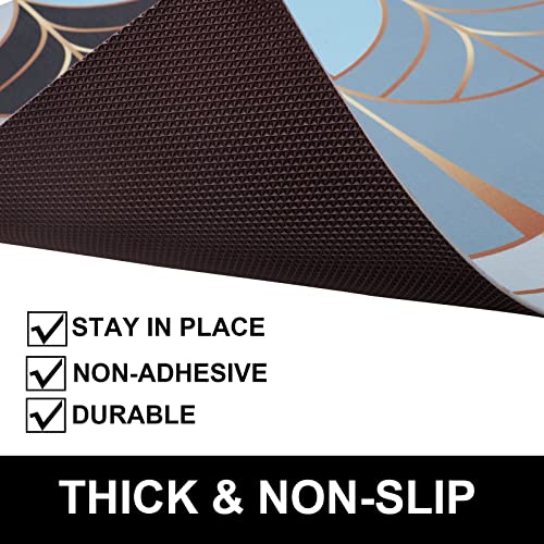 AiBOB Under The Sink Mat, 24 X 68 in, Durable Premium Mats Protect Kitchen and Bathroom Cabinets, Waterproof Absorbent Shelf Liner, Blue