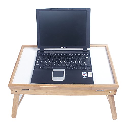 DESIGNSCAPE3D Premium Dining Table Tray Table Top Adjustable Wood Color & White Plank