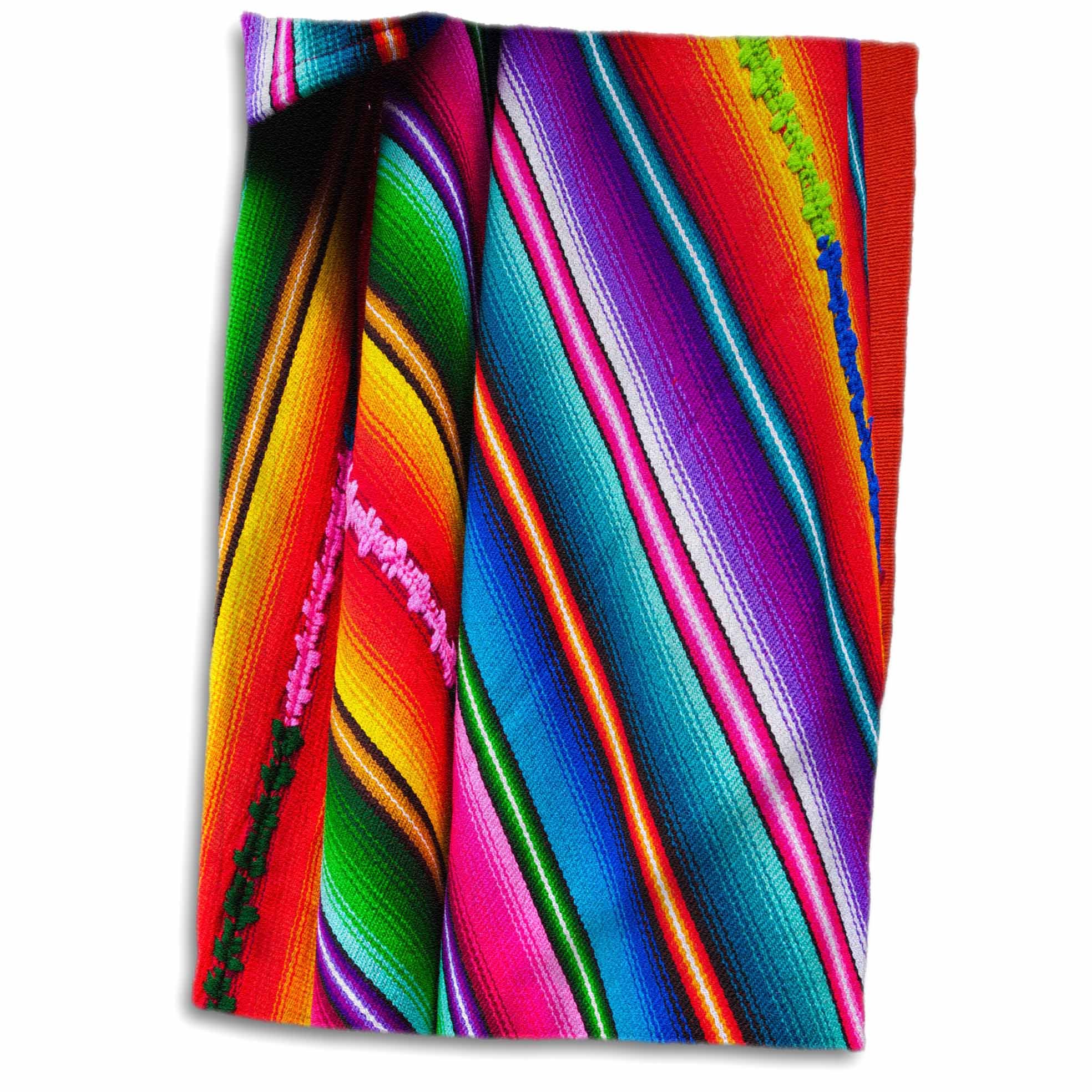 3D Rose Market Textiles-Chichicastenango-Guatemala-Sa10 Mde0010-Michael Defreitas Towel, 15" x 22"
