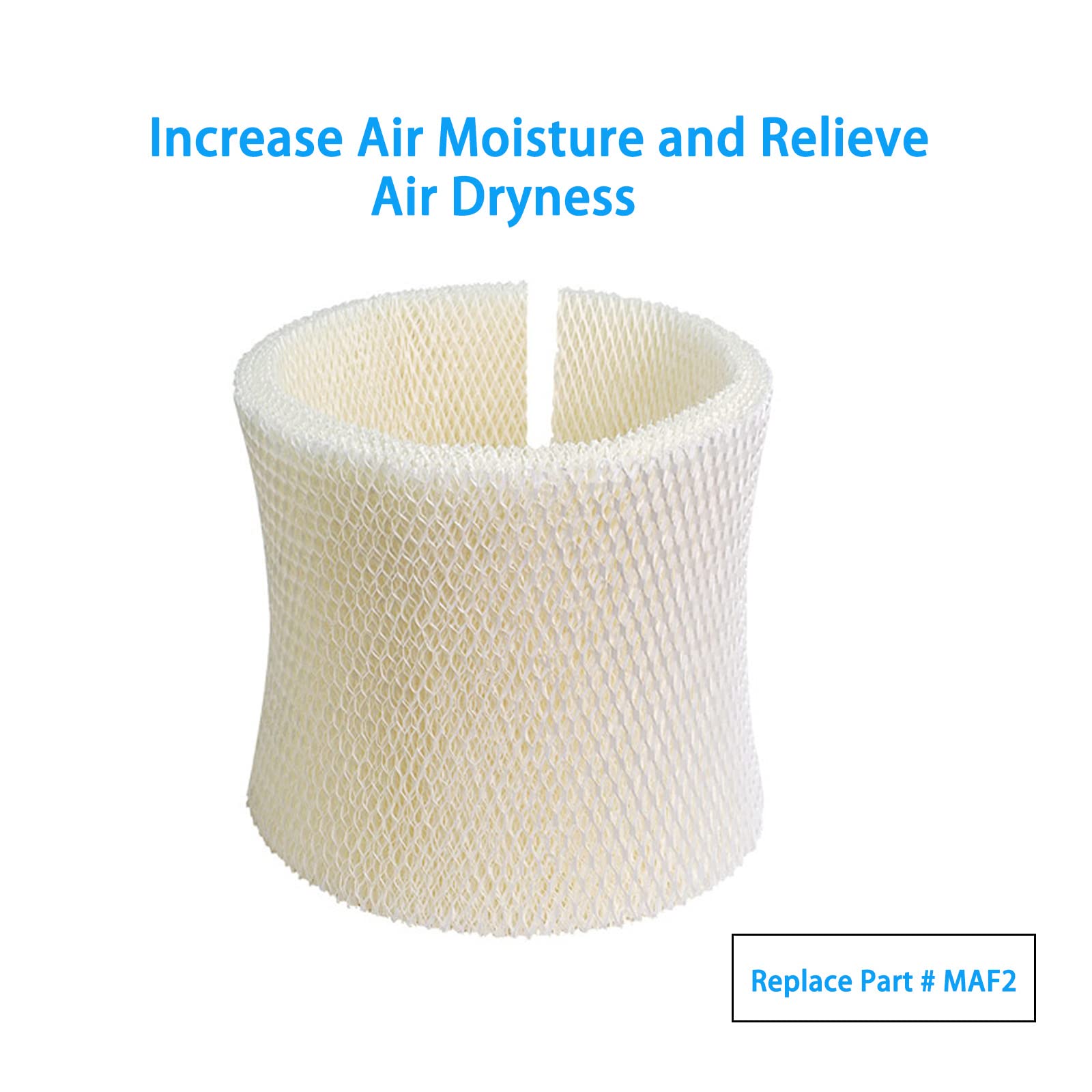 Bibolic MAF2 Replacement Humidifier Wicking Filter for Essick AIRCARE & Moist Air MA0800 MA0600 MA0601, Kenmore Part #15508, Noma Part# EF2 (2 Pack)
