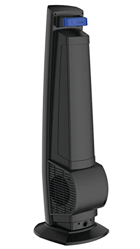 Lasko 42" Portable Outdoor Tower Fan with Bluetooth Technology for Decks, Patios and Porches with 4 Speeds, Night Mode, Internal Oscillation, Black, YF200
