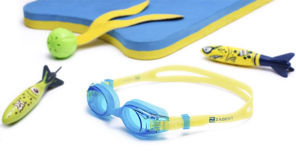ZABERT KX Toddlers Baby Swim Goggles,Kids Swimming Goggles for Kids Age 0-5 Years Old (#6.blue)