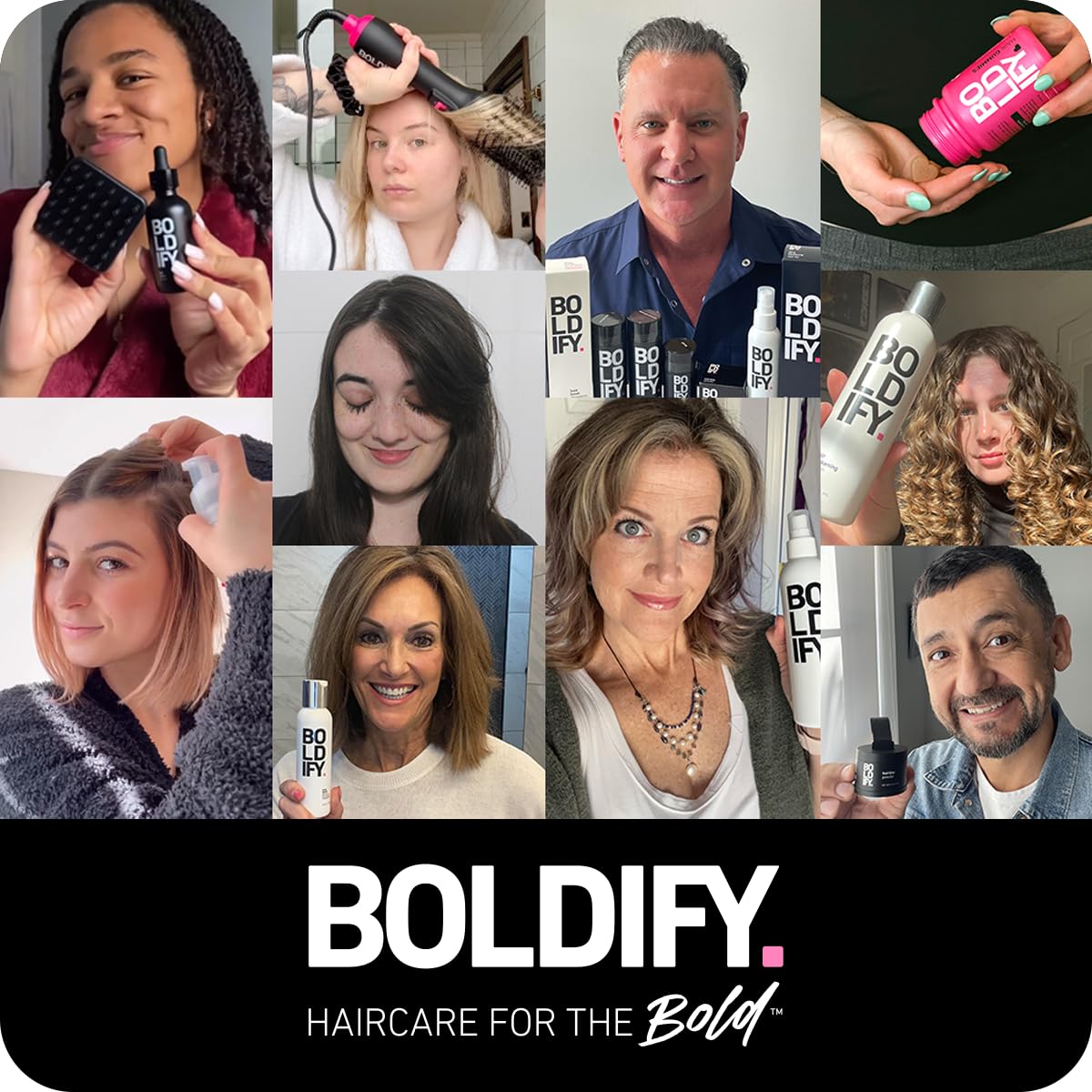 Boldify Thickening Shampoo - Rice Water Shampoo for Thinning and Oily Hair - Volumizing Shampoo for Fine Hair, Weightlessly Removes Excess Oil - 8oz