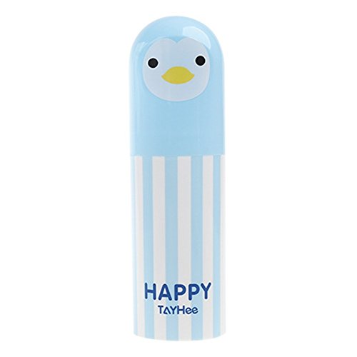 Narutosak Portable Cute Cartoon Penguin Toothbrush Toothpaste Holder Travel Storage Case - Blue