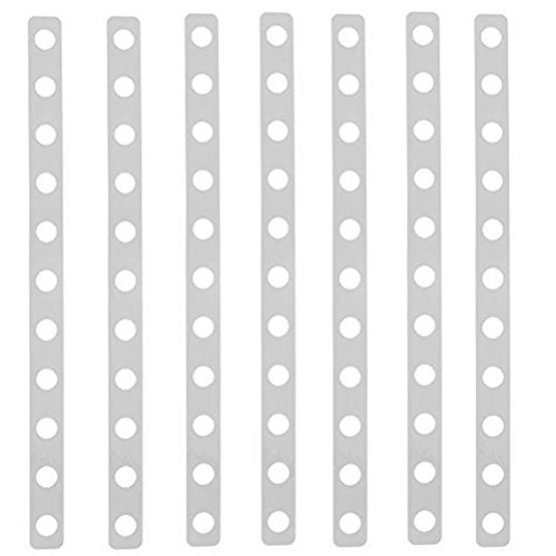 esowemsn 36pcs Plastic White Display Hanger Strips,Coordinate Heavy Weight Plastic Clip Strip Displays Stable Hanger Connector (White)
