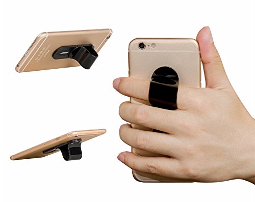 Cell Phone Grip, Universal Handheld Finger Strap Loop Holder for iPhone Samsung Smartphone Kindle Tablet Car Vent Holder by FourPlusOne