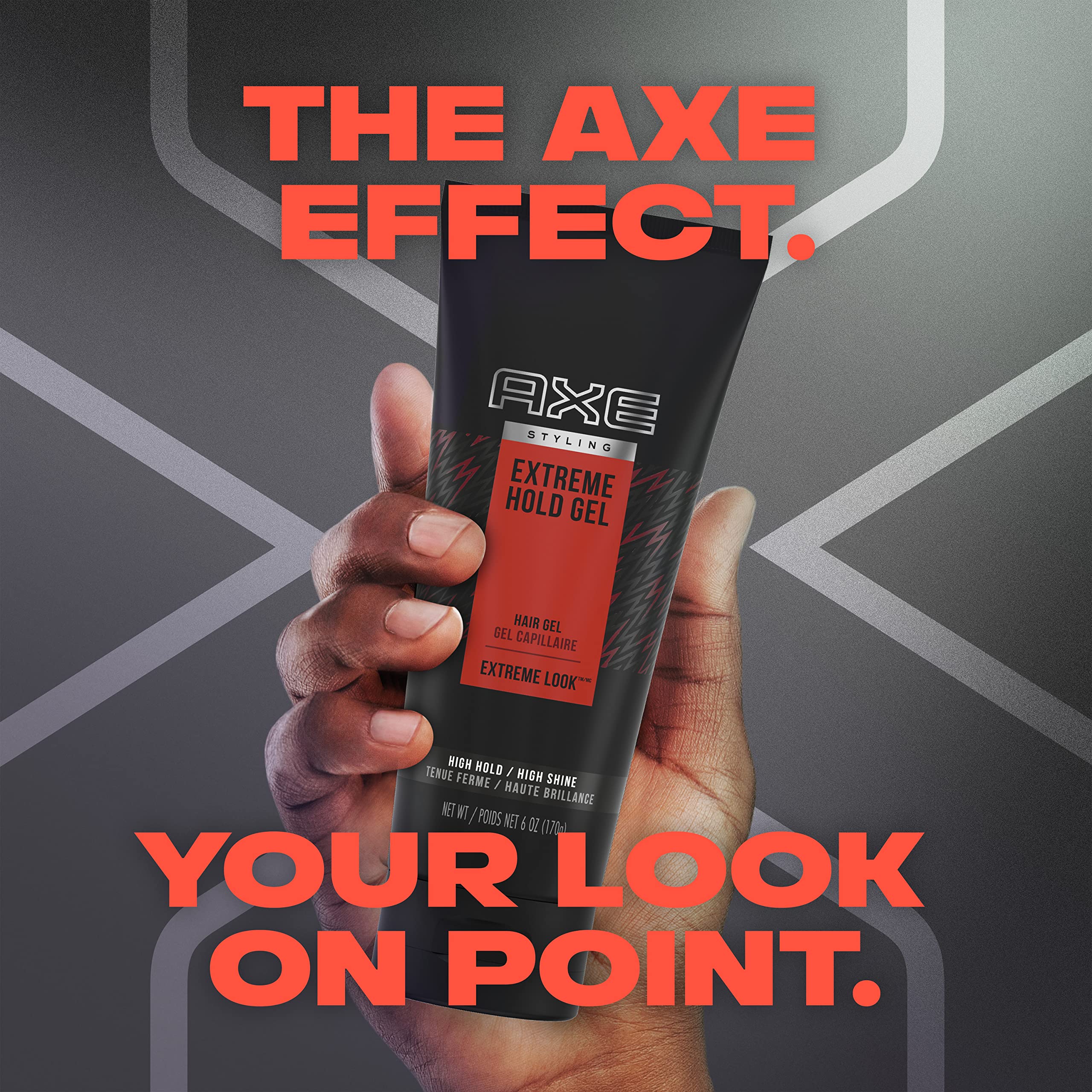 AXE Hair Styling gel Spiked Up Look 1 Count Extreme Hold Gel For Easy to Style Hair 6 oz