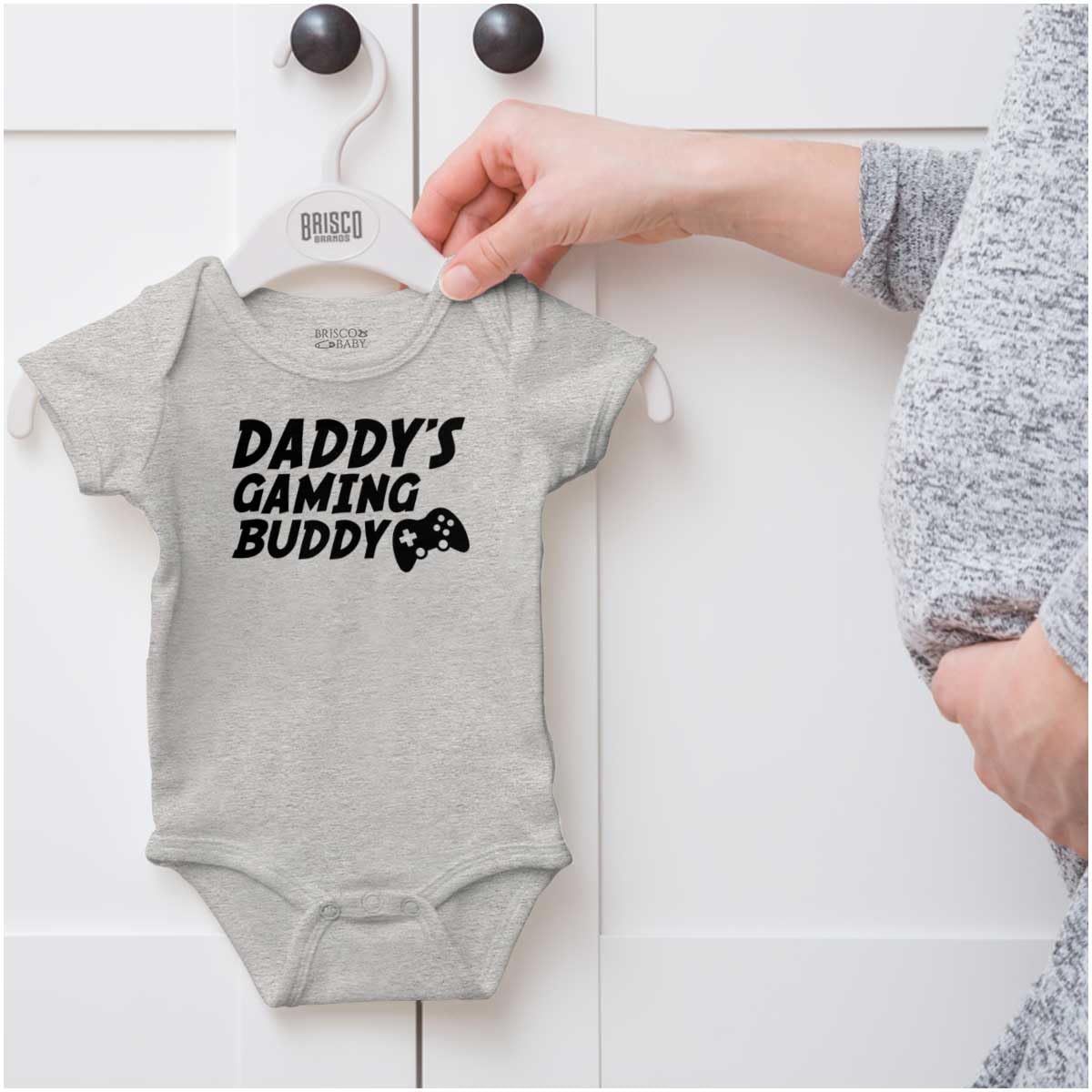 Brisco Brands New Father Nerdy Dad Present Gaming Baby Bodysuit Jumper Boys