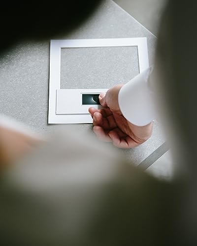 Reece Studio Thumbprint Sonogram Picture Frame, Gender Neutral Baby Keepsake Frame, Family Keepsake, With Included Ink Pad For Mom And Dad's Thumbprints