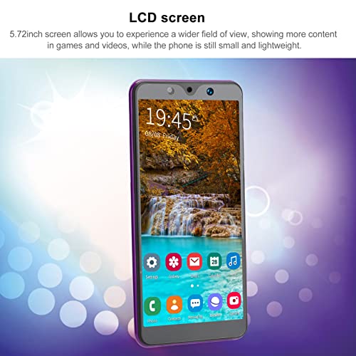 EBTOOLS Note30 Plus 5.72in Smartphone, Face Unlock Dual Cards Dual Standby 512MB+4GB Cell Phone(Purple)