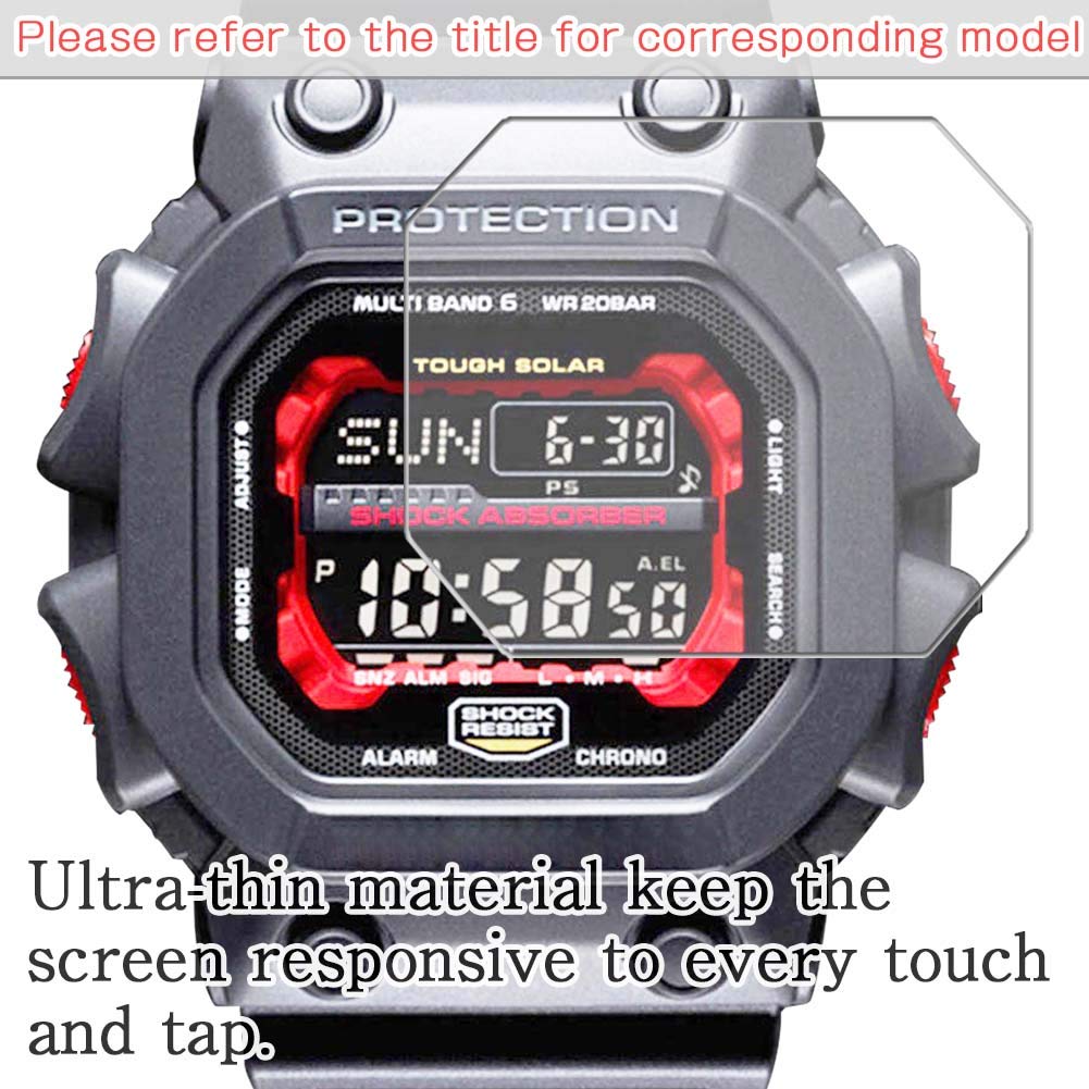 Puccy 3 Pack Screen Protector Film, compatible with CASIO W735H-1AV W-735H Series TPU Guard for Smart watch Smartwatch( Not Tempered Glass Protectors )