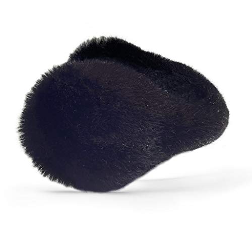 180s Womens Felicity Faux Fur Behind The Head Ear Warmer (Black)