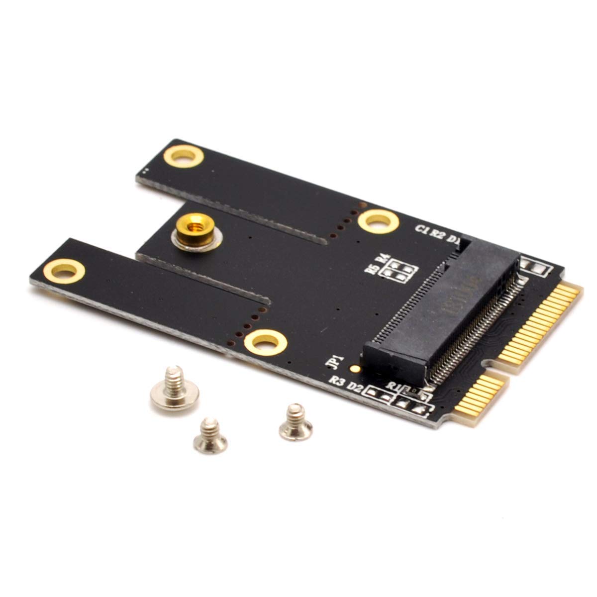Deal4GO NGFF M.2 (Key-A+E/Key-E) to Mini PCI-E Express Adapter Converter Full Size/Half Size mPCIe Slot for Intel AX210 AX200 9260 8265 8260 7260 3165 WiFi Card