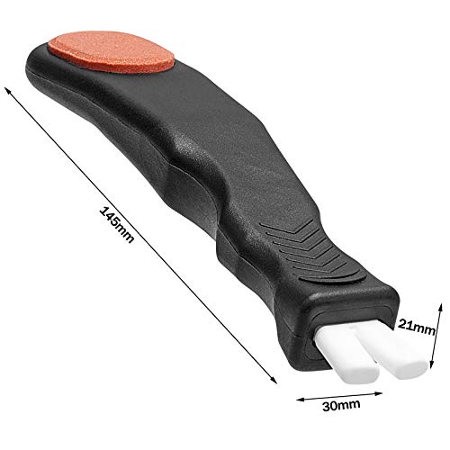 2 Pieces Ice Skate Sharpener Skate Skating Edge Blades Sharpener Hand Held Skate Sharpener for Figure Skates Hockey Skate Goalie Skates