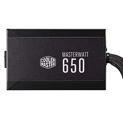 Cooler Master Watt 650 Watt Semifanless Modular Power Supply, 80 PLUS Bronze Certified Power Supply for Computers
