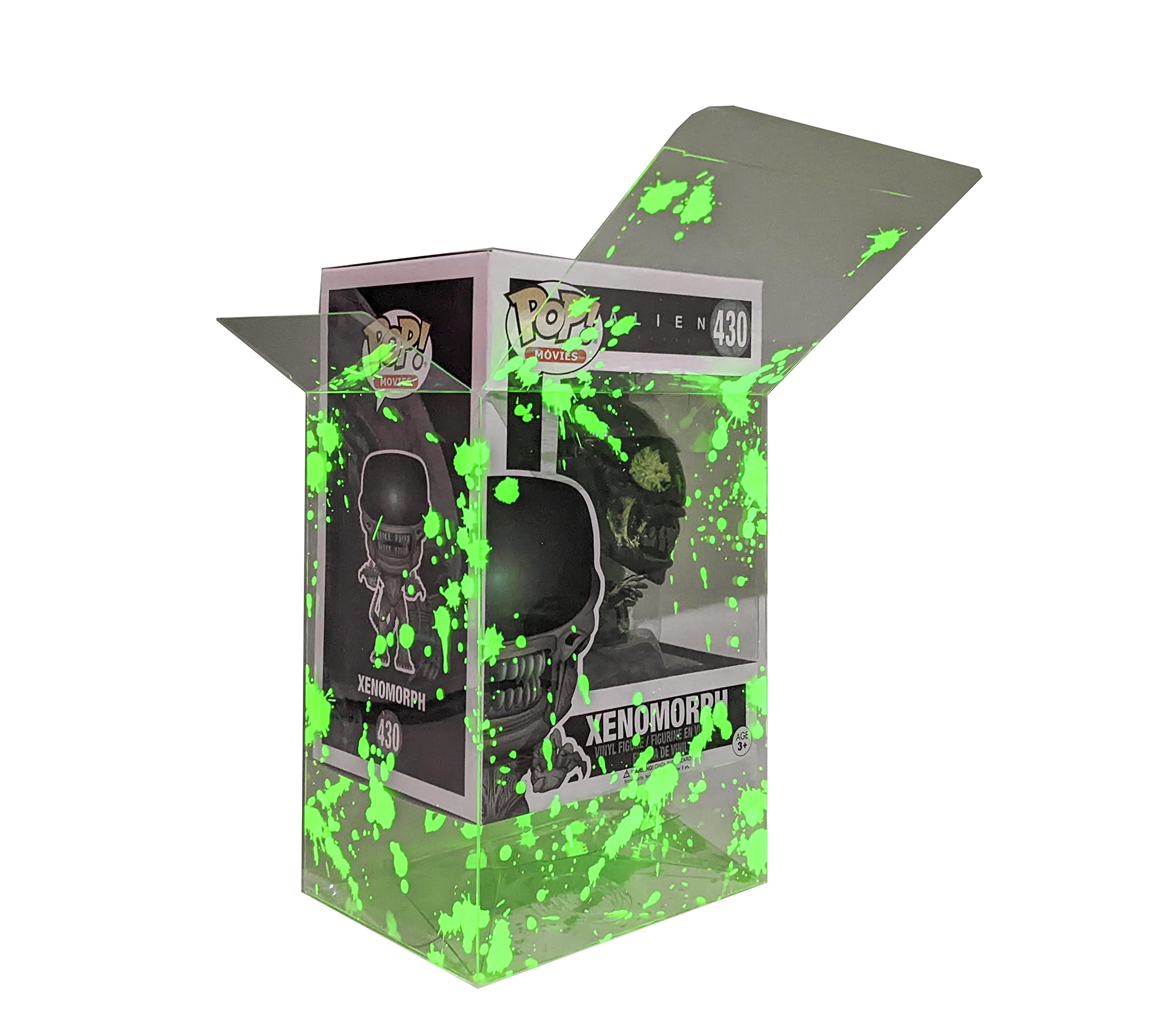 ATV Store Premium Quality Pop Protectors 4" Glow in The Dark +Blood Splat Green X10 in A Pack