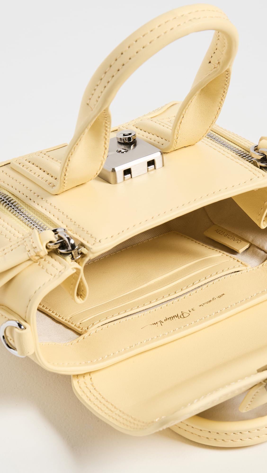 3.1 Phillip Lim Women's Pashli Nano Satchel, Lemonade, Yellow, One Size
