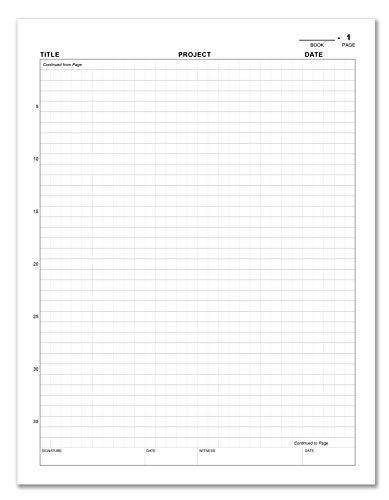 BookFactory Chemistry Lab Notebook - (8.5" X 11") - Scientific Grid Pages, Durable Translucent Cover, Wire-O - Page Size: 8" x 11" (21.6cm x 27.9cm)