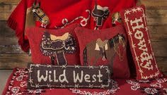 Chandler 4 Corners Artist-Designed Howdy Hand-Hooked Wool Decorative Throw Pillow (8” x 24”) Cowboy-Themed Pillow for Couches & Beds - Easy Care, Low Maintenance - Country Western Decor for Homes
