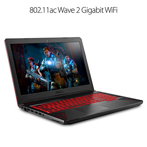 ASUS TUF Thin & Light Gaming Laptop PC (FX504) 15.6” Full HD, 8th-Gen Intel Core i5-8300H (up to 3.9GHz), GeForce GTX 1050 2GB, 8GB DDR4 2666 MHz, 1TB FireCuda SSHD, Windows 10 64-bit - FX504GD-ES51