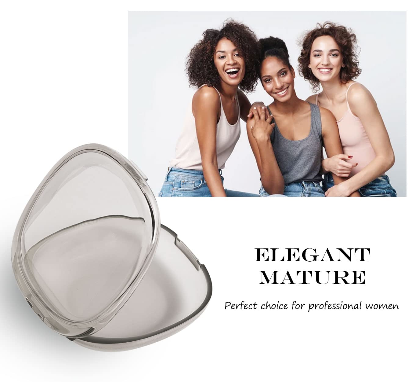 Retainer Case, Orthodontic Retainer Case, Oral care box, Beautiful And Durable, Compact And Easy To Carry (Gray)