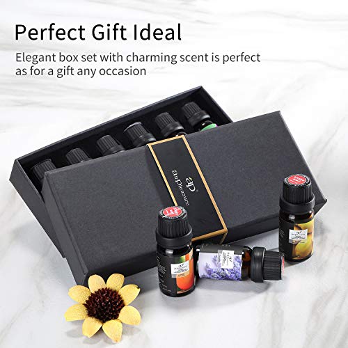 ap airpleasure Water-Based Purifier Air Washer, Revitalizer with 6 Colorful lights- Plus Lavender, Orange, Citronella,Lemon, Breathe Easy, Jasmine & Camellia, 10ml Each