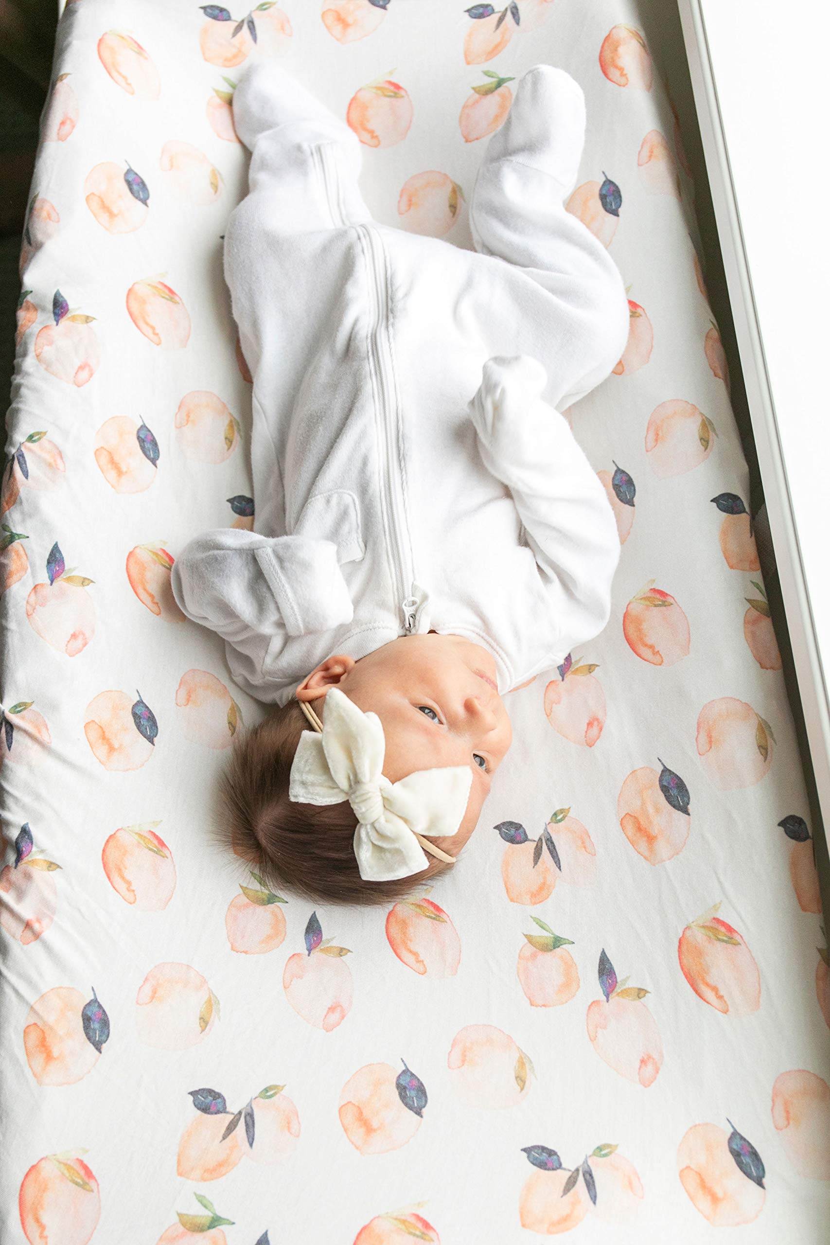 Copper Pearl Premium Knit Changing Pad Cover Soft, Stylish, and Universal Fit for All Standard Diaper Changing Pads, Trendy Design Changing Pad Covers, Caroline