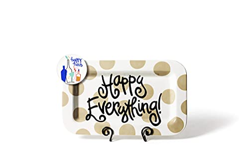 HAPPY EVERYTHING! Neutral Dot Mini Rectangle Platter