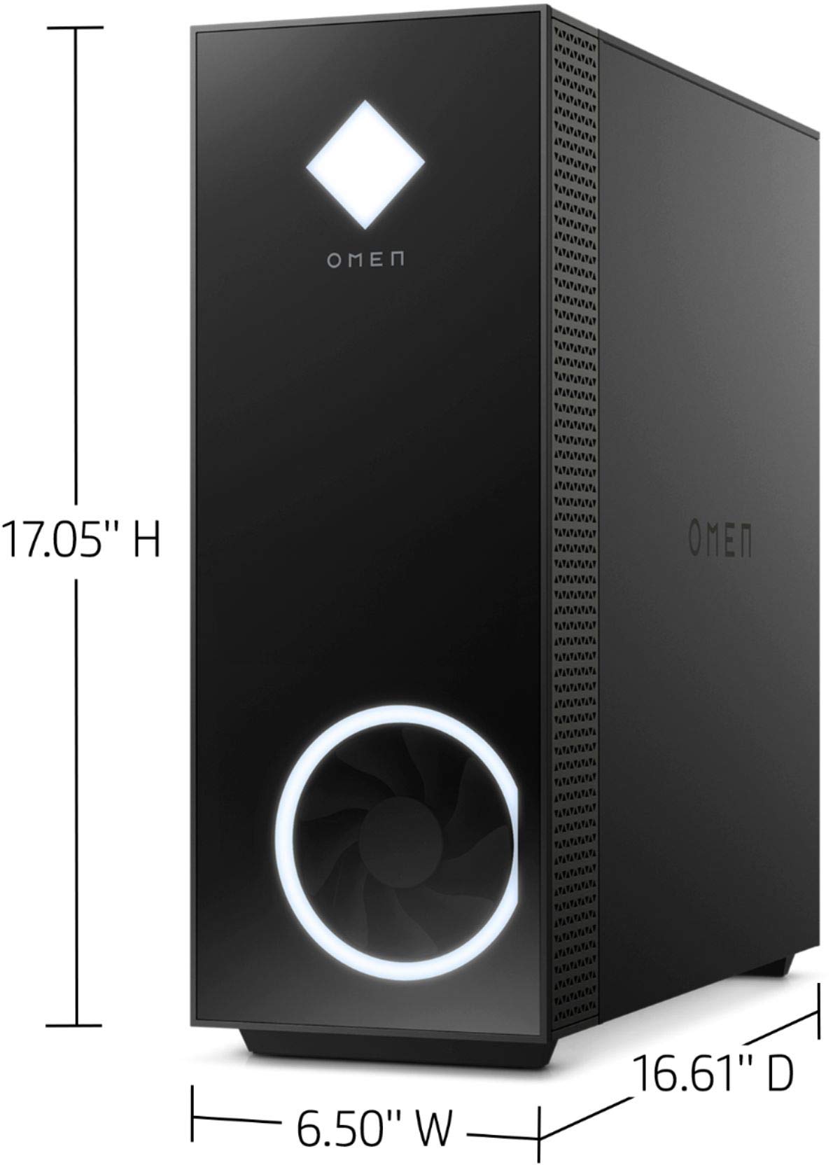OMEN 30L Gaming Desktop Gamer Tower, AMD Ryzen 7 3700X Processor, NVIDIA GeForce RTX 2060 6GB Graphics Card (16GB DDR4 RAM | 256GB PCIe SSD | 1TB HDD) WiFi Bluetooth Windows 10 Bundle JTD Mouse Pad