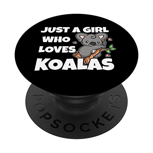 Just A Girl Who Loves Koalas Cute Koala Bear Costume PopSockets Swappable PopGrip