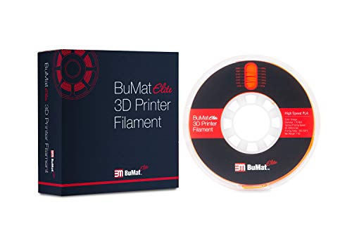 BUMAT Elite High Speed PLA 3D Printer Filament, 1.75mm (Orange), 1kg Spool (2.2lbs), Guaranteed Fresh, Dimensional Accuracy +/- 0.02mm, Tangle-Free, Fits Most FDM Printers [Risk-Free]