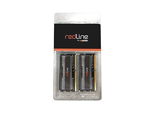 Mushkin Redline Notebook – DDR4 Gaming Laptop DRAM – 32GB (2x16GB) SODIMM Memory Kit – 3200MHz (PC4-25600) CL-16 – 260-pin 1.35V RAM – Dual-Channel – Low-Voltage – (MRA4S320GJJM16GX2)