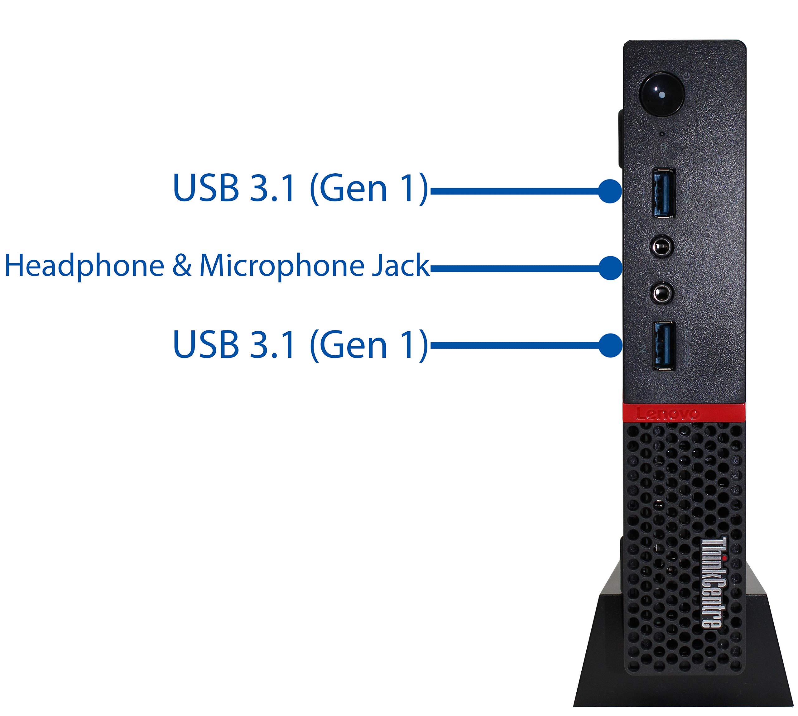Lenovo ThinkCentre M900 Tiny Desktop Computer, Intel i5-6500T Upto 3.10GHz, 8GB RAM, 1TB NVMe SSD, 4K DisplayPort, Bluetooth, AC Wi-Fi, Windows 10 Pro (Renewed)
