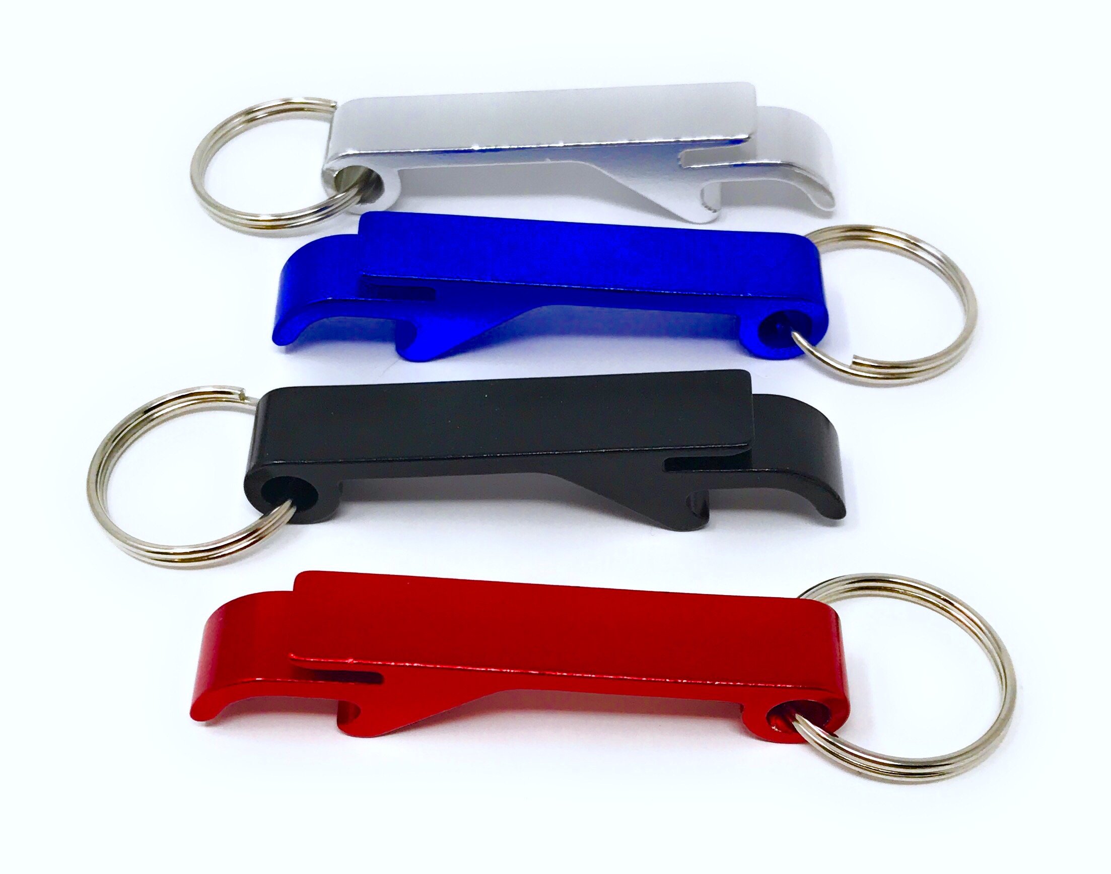 24 Bulk Bottle Opener Keychain Assortment - Ideal Tailgating Gifts and Promotional Item