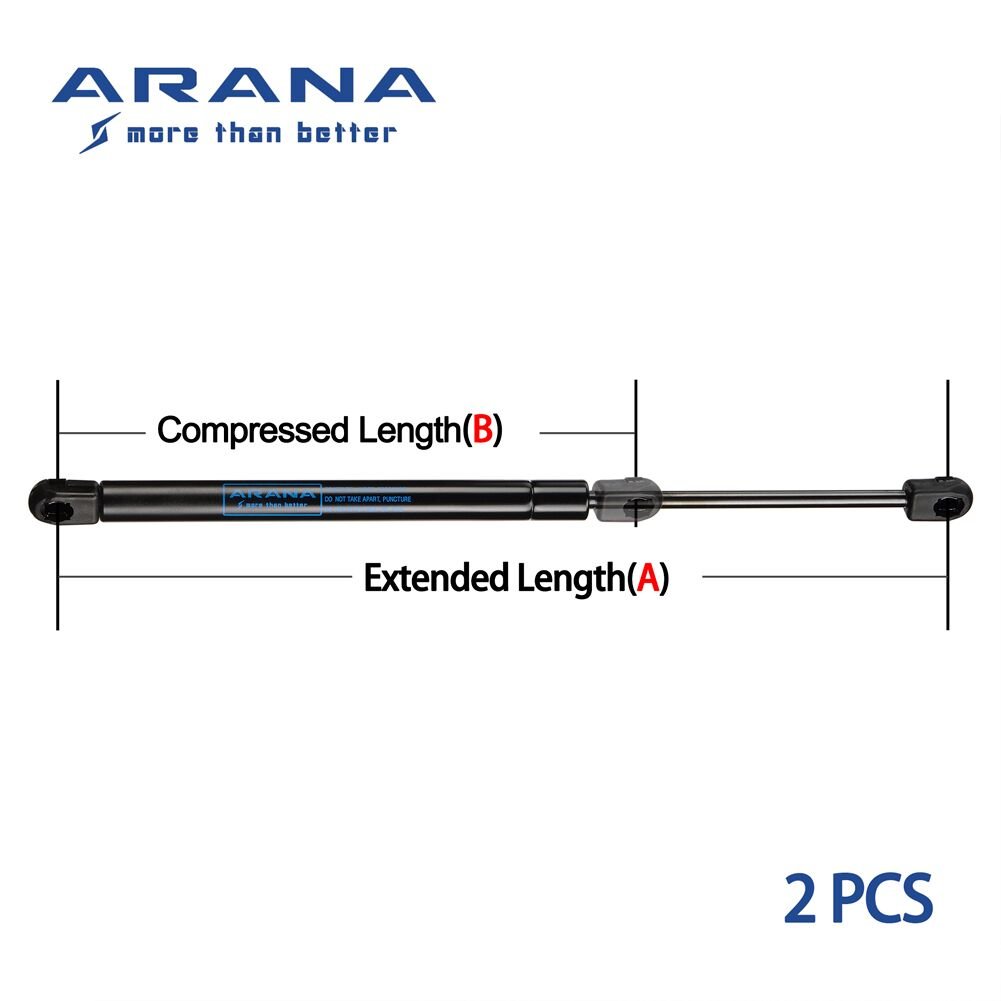 2pcs ARANA 4369 Gas Charged Rear Glass Window Lift Support Fit for 2001-2007 Ford Escape | Fit for 2005-2007 Mercury Mariner