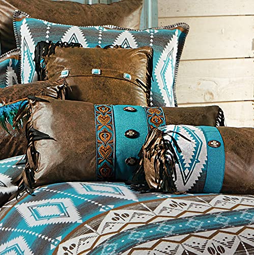 BLACK FOREST DECOR Turquoise Earth Rectangle Pillow