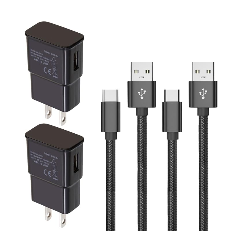 2 Pack Charger Cord Replacement for Amazon Fire TV Stick, Fire Tablet, Compatible with Samsung Android Phone AC/DC Home Wall Adapter Cable