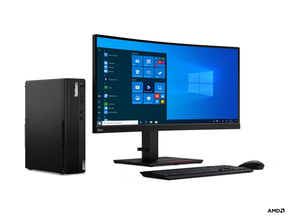 Lenovo ThinkCentre M75s Gen 2 11JB0020US SFF Desktop, AMD Ryzen 7 4750G 8-core 3.60GHz, 8GB DDR4, 256GB SSD, Raven Black, Win 10 Pro, DVD-Writer