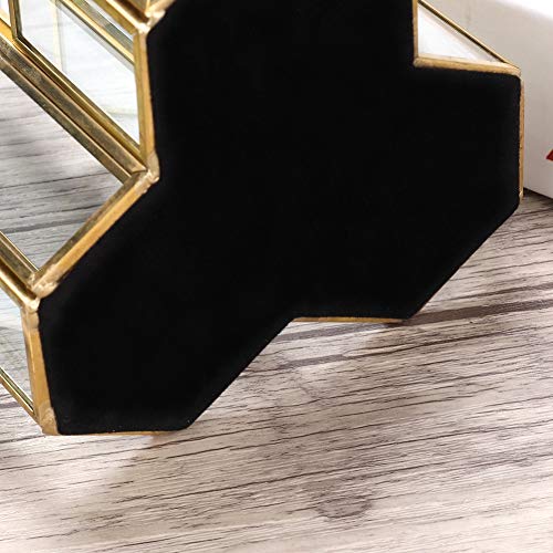 Makeup Brush Holder, with Non Slip Bottom Elegant Design Gold Glass Stationery Organizer, for Home Decor Desk Dresser for Office Decor