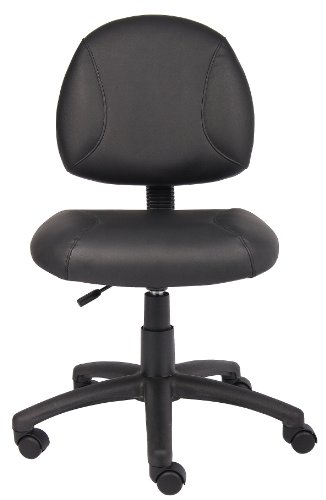 Boss Office Products Posture Task Chair, No Arms, Black